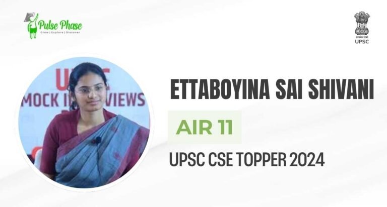 UPSC Toppers 2024 Sai Shivani AIR 11 Success Story